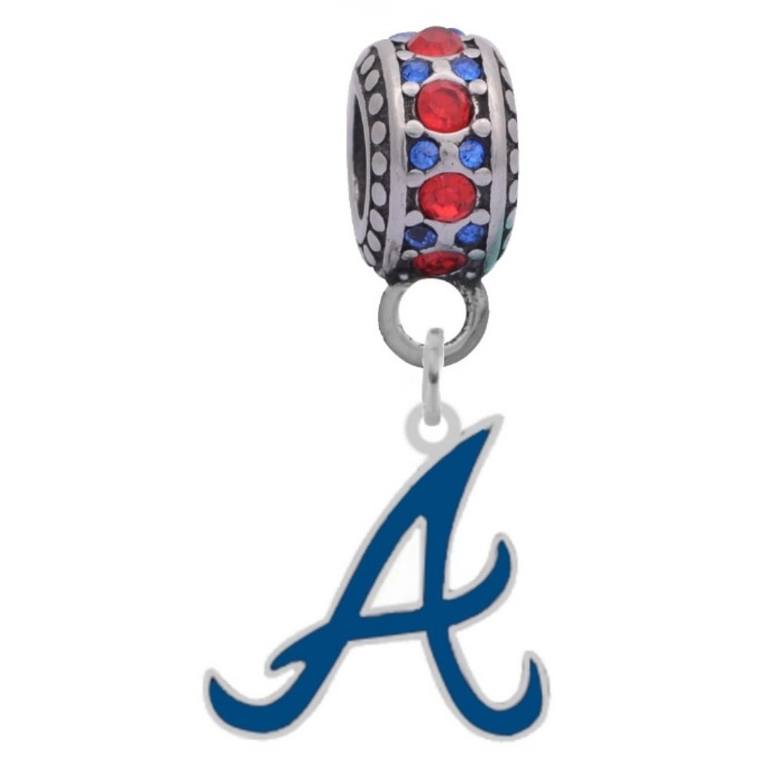 ATLANTA BRAVES Logo Charm Compatible With Pandora Style Bracelets. Can ...