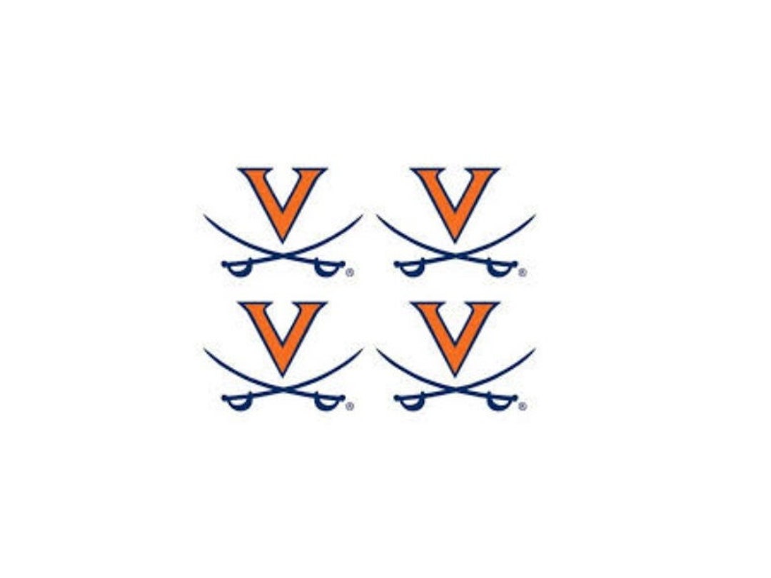 University of Virginia Tattoos - Package Includes 4 Face Temporary ...