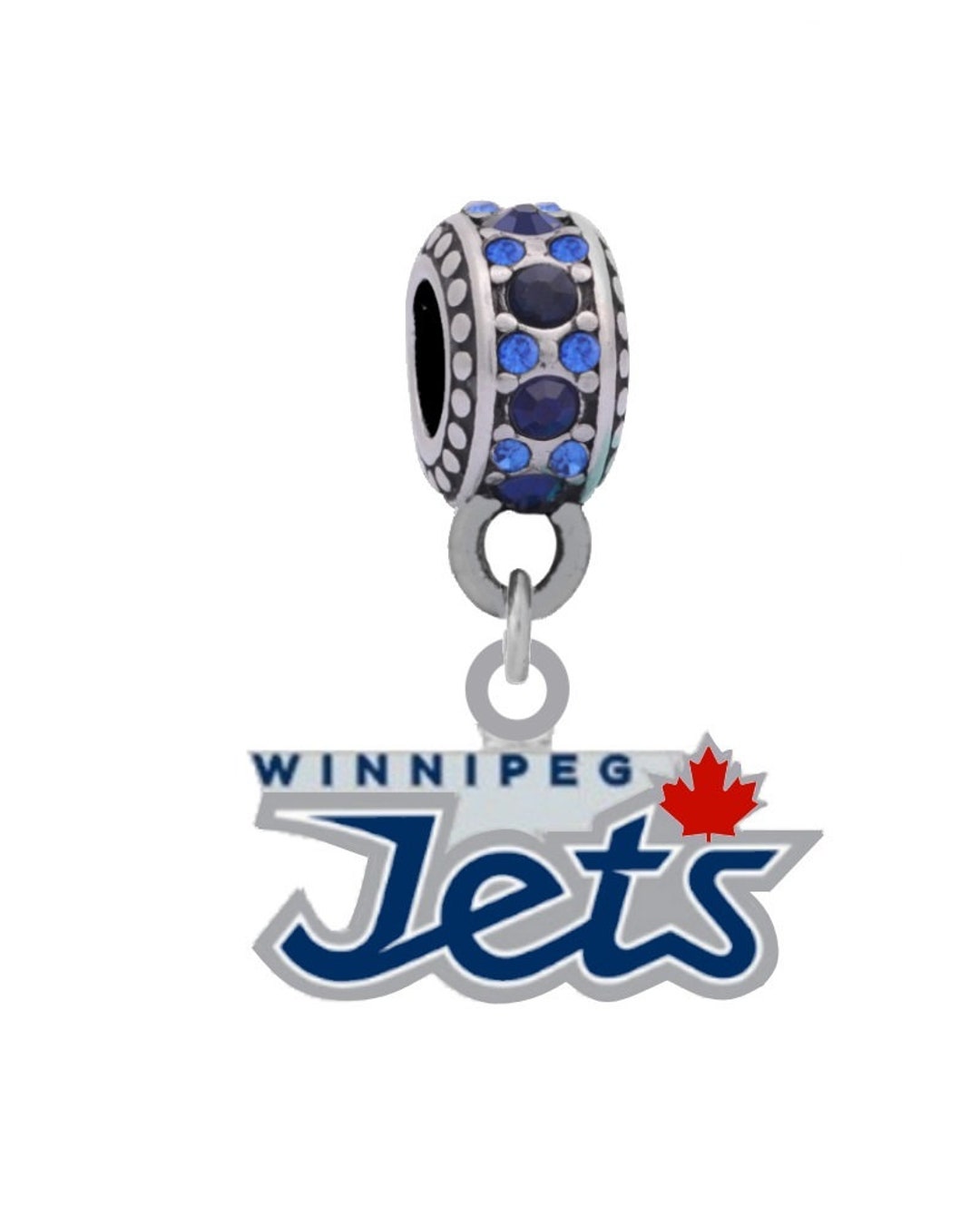 WINNIPEG JETS Logo Charm Compatible With Pandora Style Bracelets - Etsy