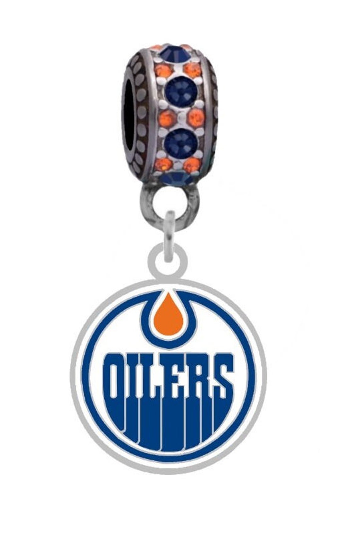 EDMONTON OILERS Logo Charm Compatible With Pandora Style Bracelets - Etsy