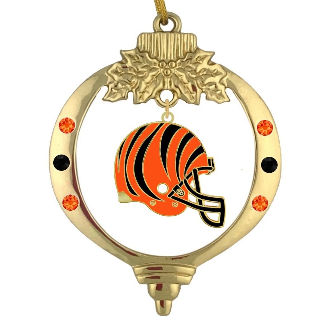 CICINNATI BENGALS GOLD Helmet Christmas Ornament - Etsy