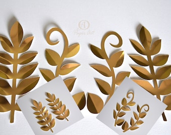 Large paper leaves | Etsy