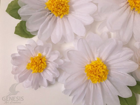 Large Tissue Paper Flower Daisy
