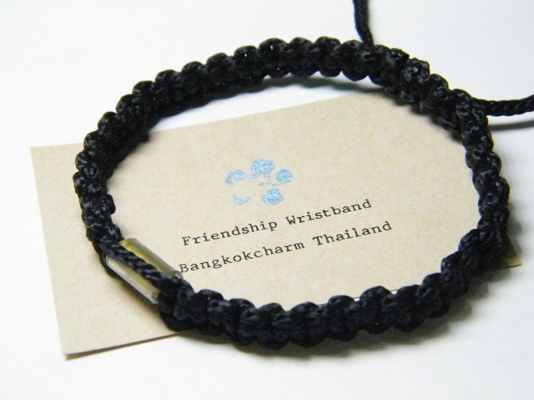 Thai Buddhist Braided Cotton Wristband Bracelet Monk Blessed Friendship ...