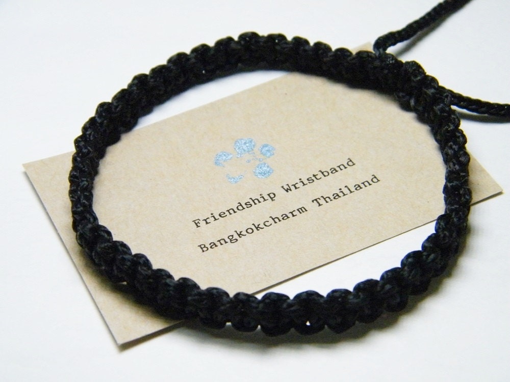 Thai Buddhist Braided Cotton Wristband Bracelet Monk Blessed Friendship ...
