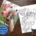 Printable Horse Coloring Page - Instant Digital Download - Two Bits ...
