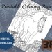 Printable Horse Coloring Page Instant Digital Download Two Bits Horse ...