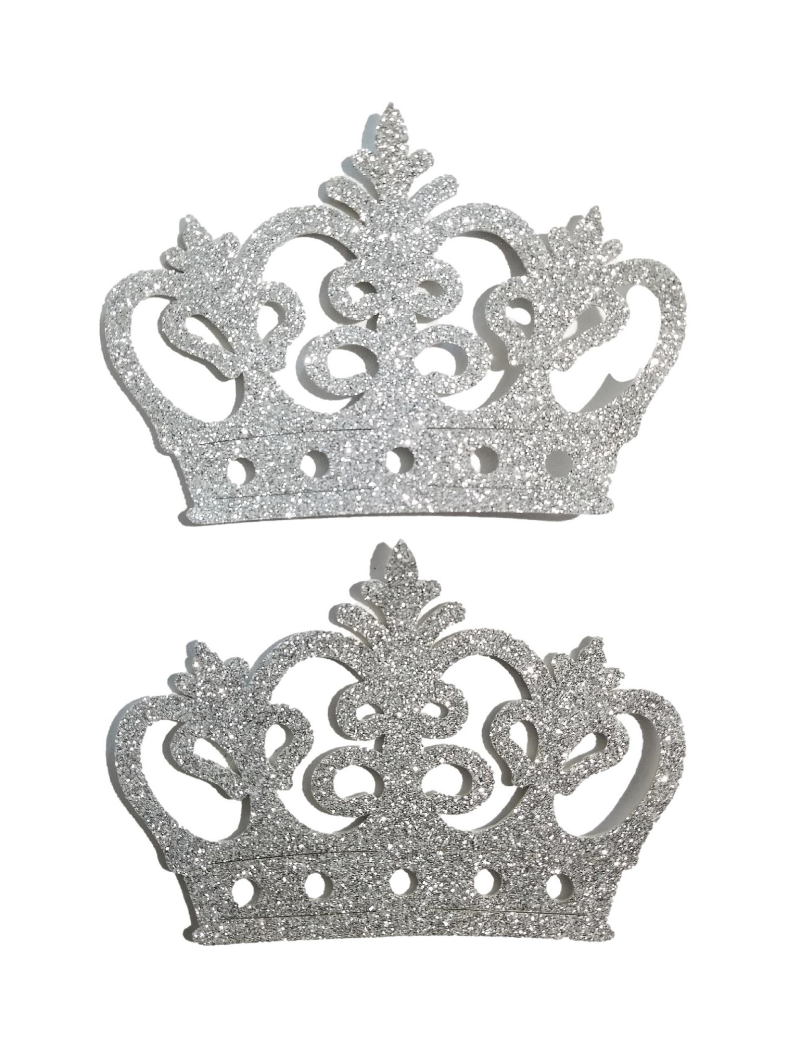 Silver Glitter Foam Royal Crown Cut-outs 10 Pieces 5 X - Etsy