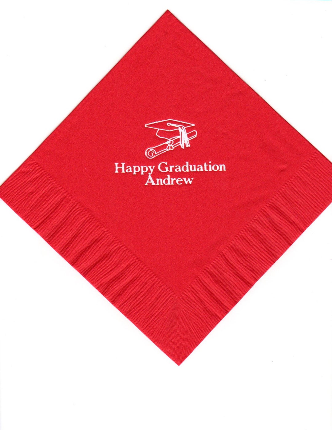 50 Graduation Hat Logo Beverage Cocktail Personalized Napkins - Etsy