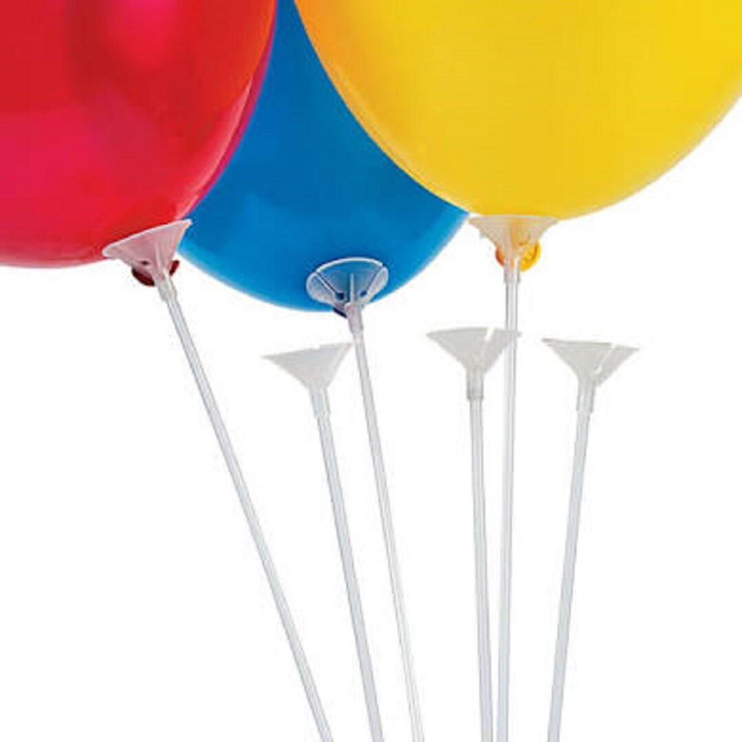 48 Balloons 12 When Inflated & 48 Balloon Sticks - Etsy