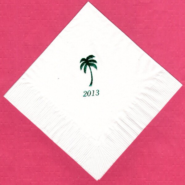 Palm Tree Napkin - Etsy