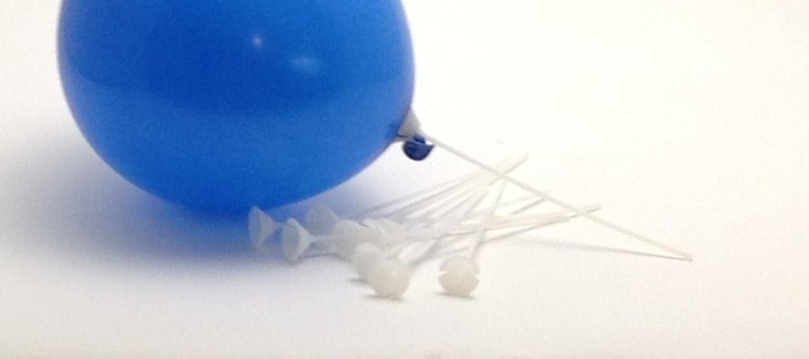 12 Mini Plastic Balloon Sticks 7 Long With Attached Cup - Etsy