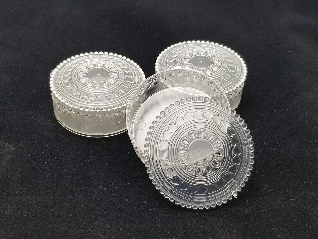 Clear Plastic Round Box Fillable Ornament Favor 2.375 Diameter 12 ...