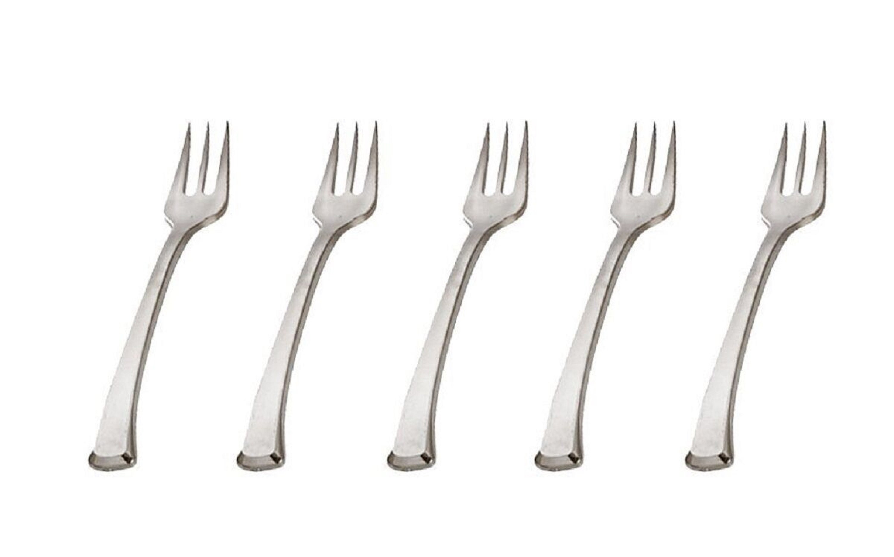 48 Mini Silver Plastic Forks Horderves Picks Toothpick Type Snack Picks ...