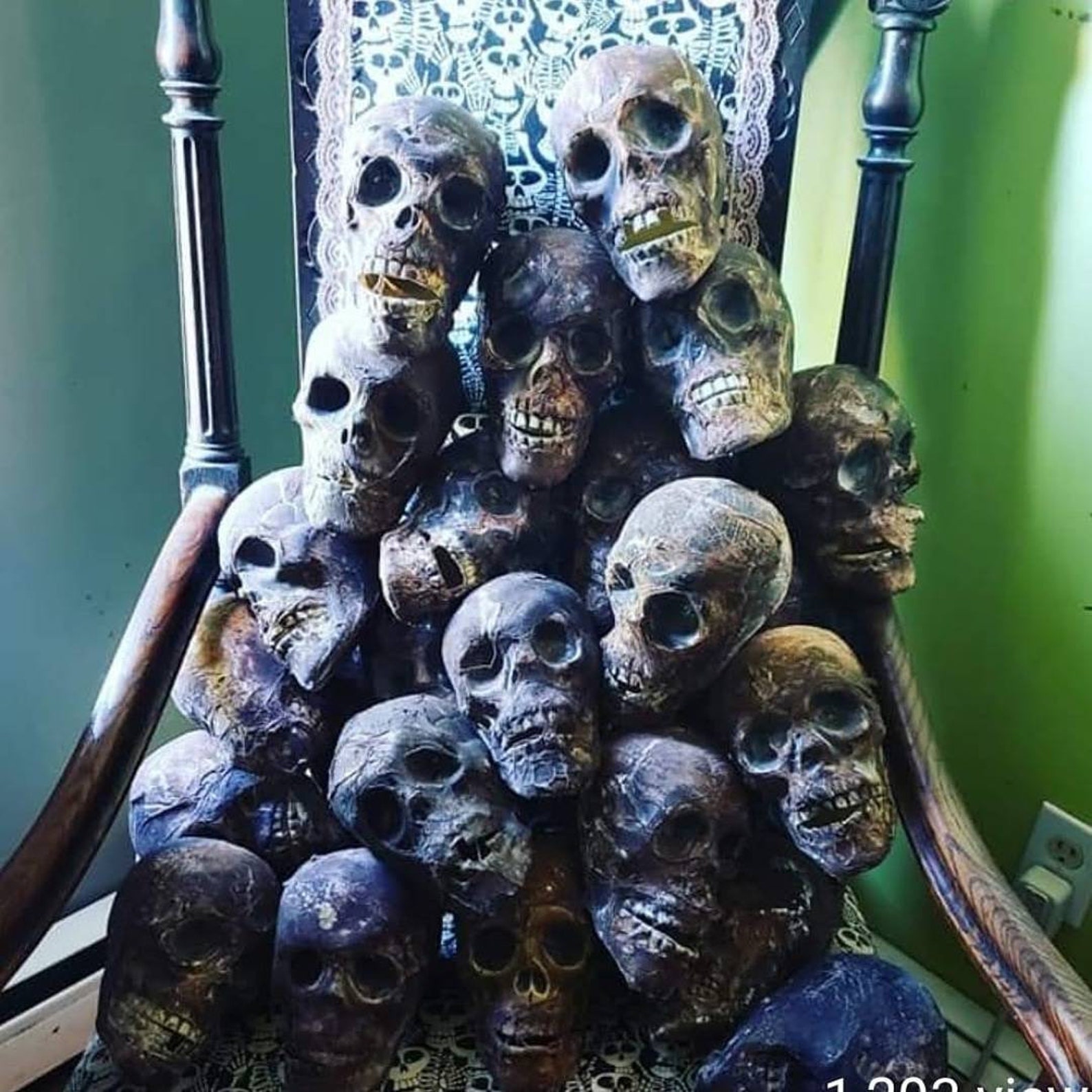 Corpsed Skull - Etsy