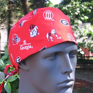 University of Georgia Scrub Caps in Men's or Women's Styles - Etsy