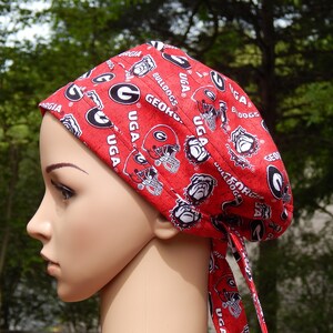 University of Georgia Scrub Caps in Men's or Women's Styles - Etsy