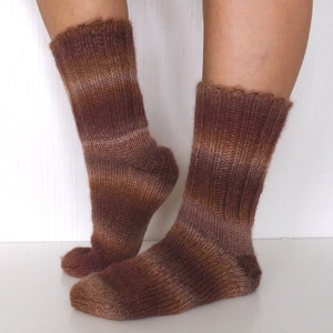 Hand Knitted Wool Socks. Pure Sheep Wool. Soft and Comfy. Men Wool ...