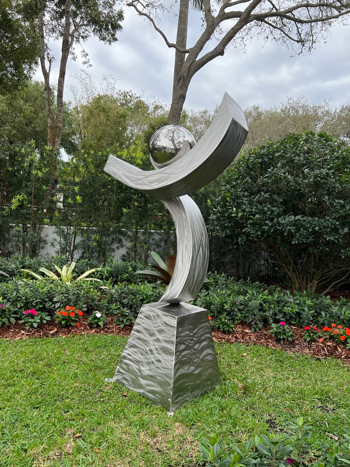 ON YOUR TOES outdoor Sphere Sculpture Yard Art Patio - Etsy