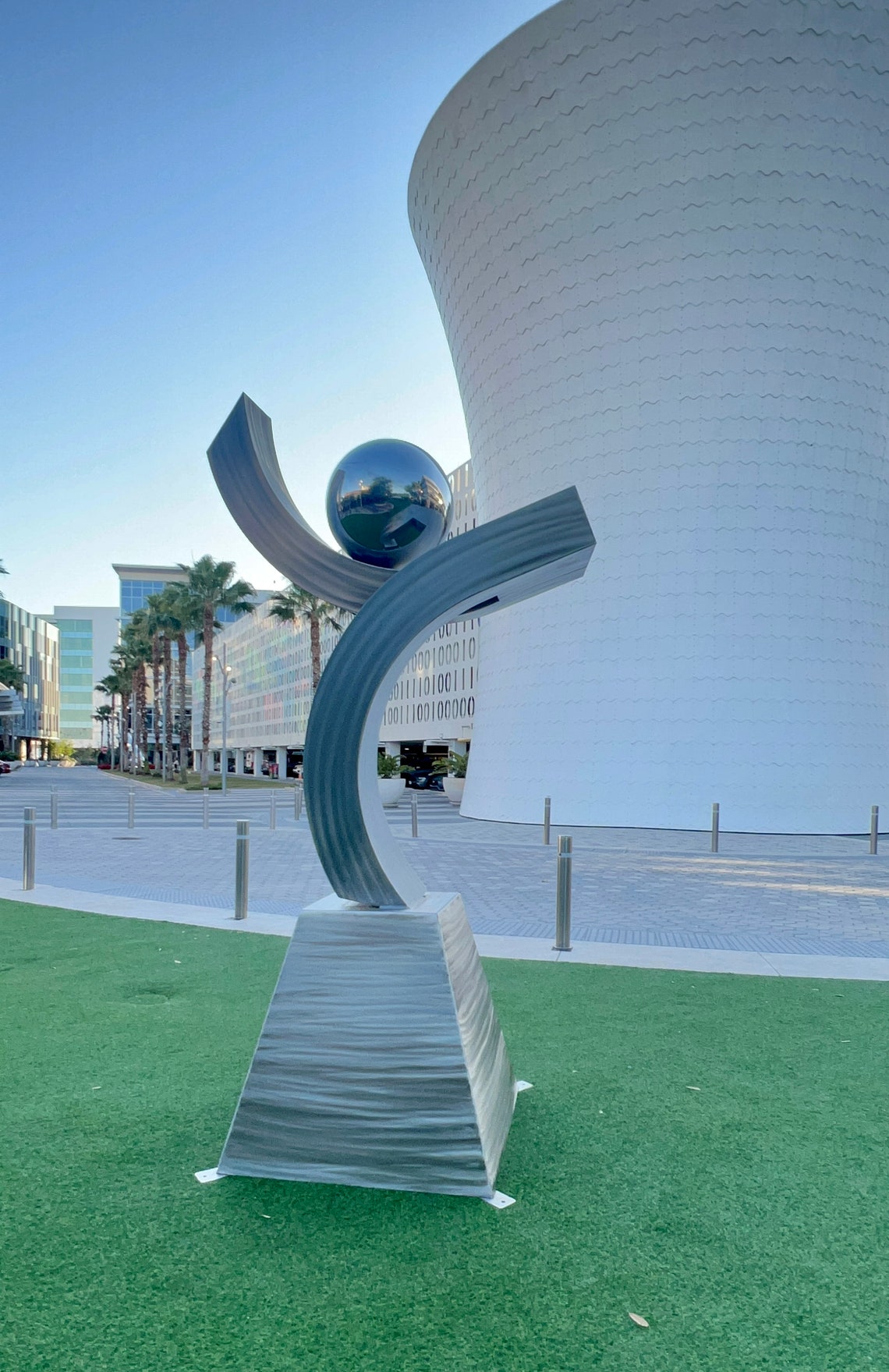 Metal Sculpture for Outdoor Garden, Large Statue in Stainless Steel, 10 ...