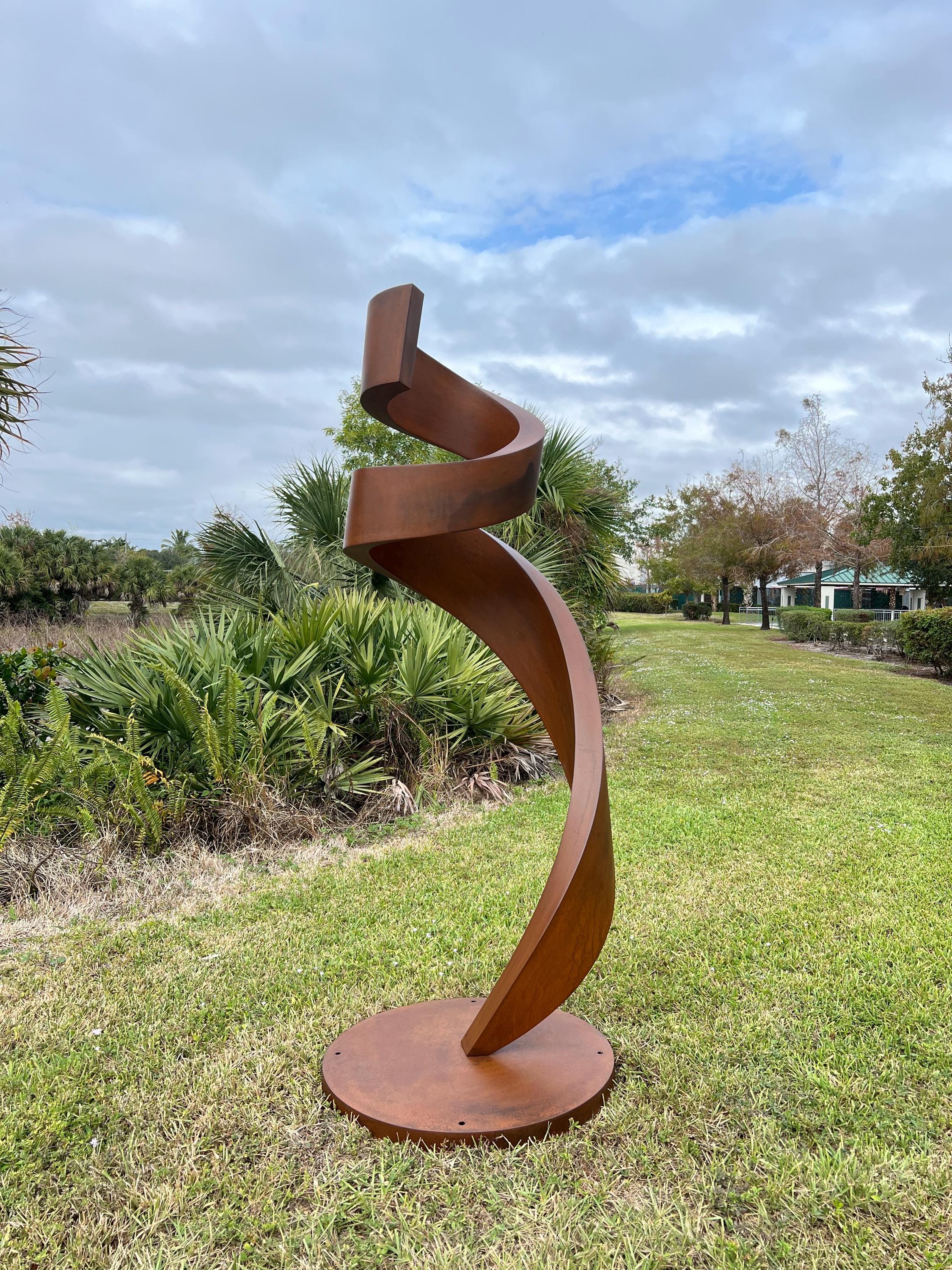 Large Abstract Sculpture, Garden Statue, Corten Steel Artwork, Metal ...