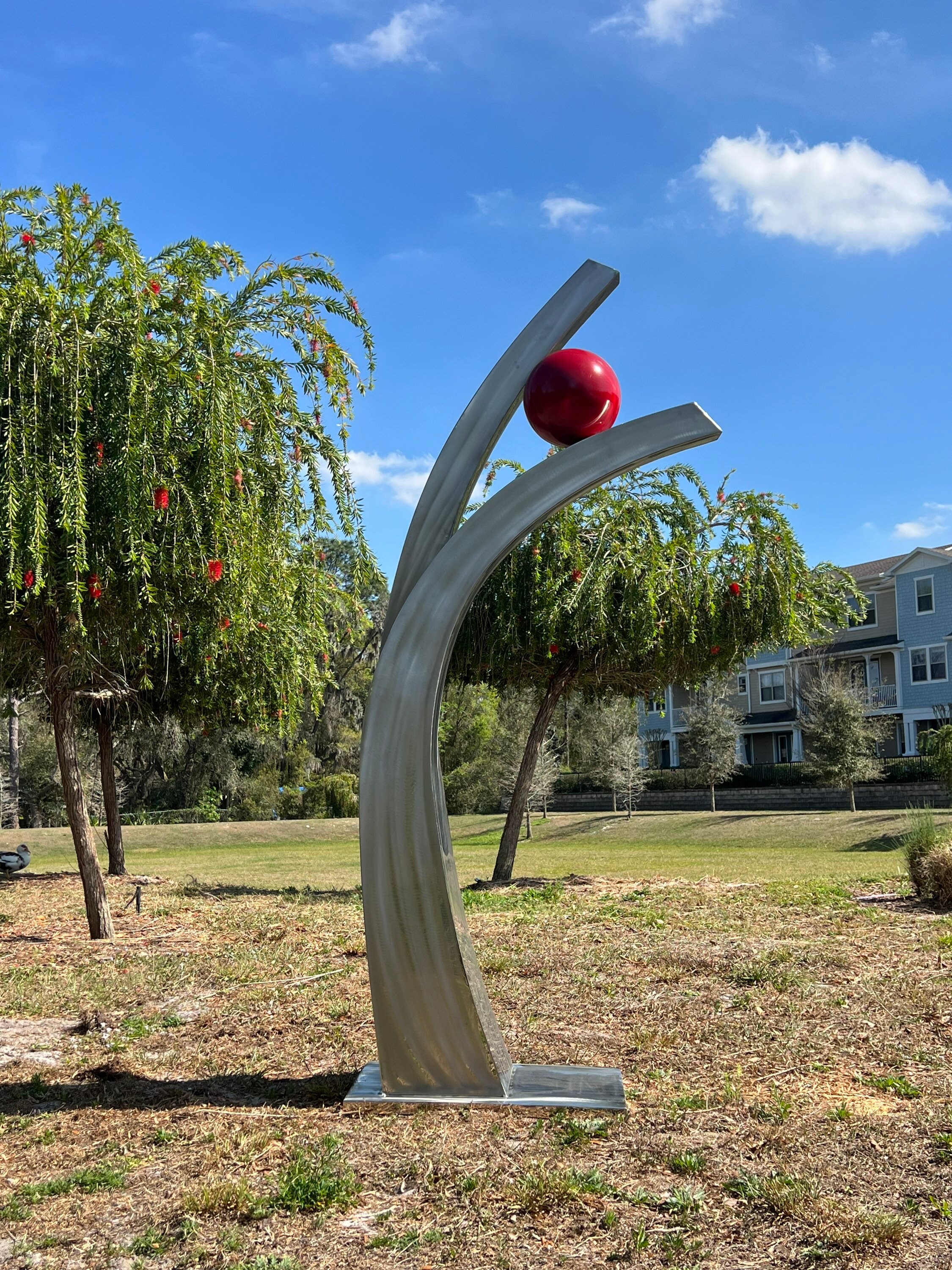 Split Ends Stainless Steel Sculpture, Outdoor Sculpture,yard Art, Pool ...