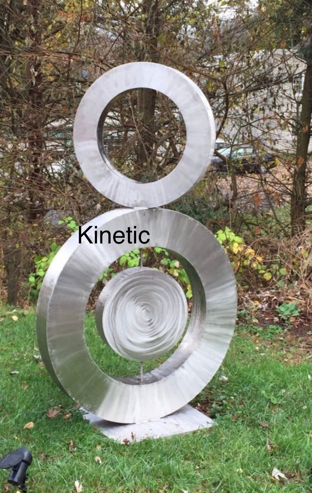 Kinetic Stainless Steel Sculpture, Handmade Outdoor Art, Large Abstract ...