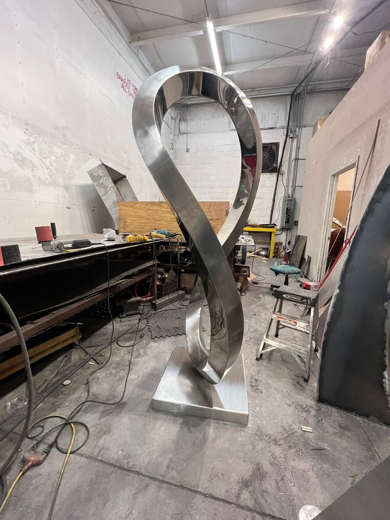 Figure Eight (contemporary Metal Art, Outdoor Yard Sculpture, Abstract ...