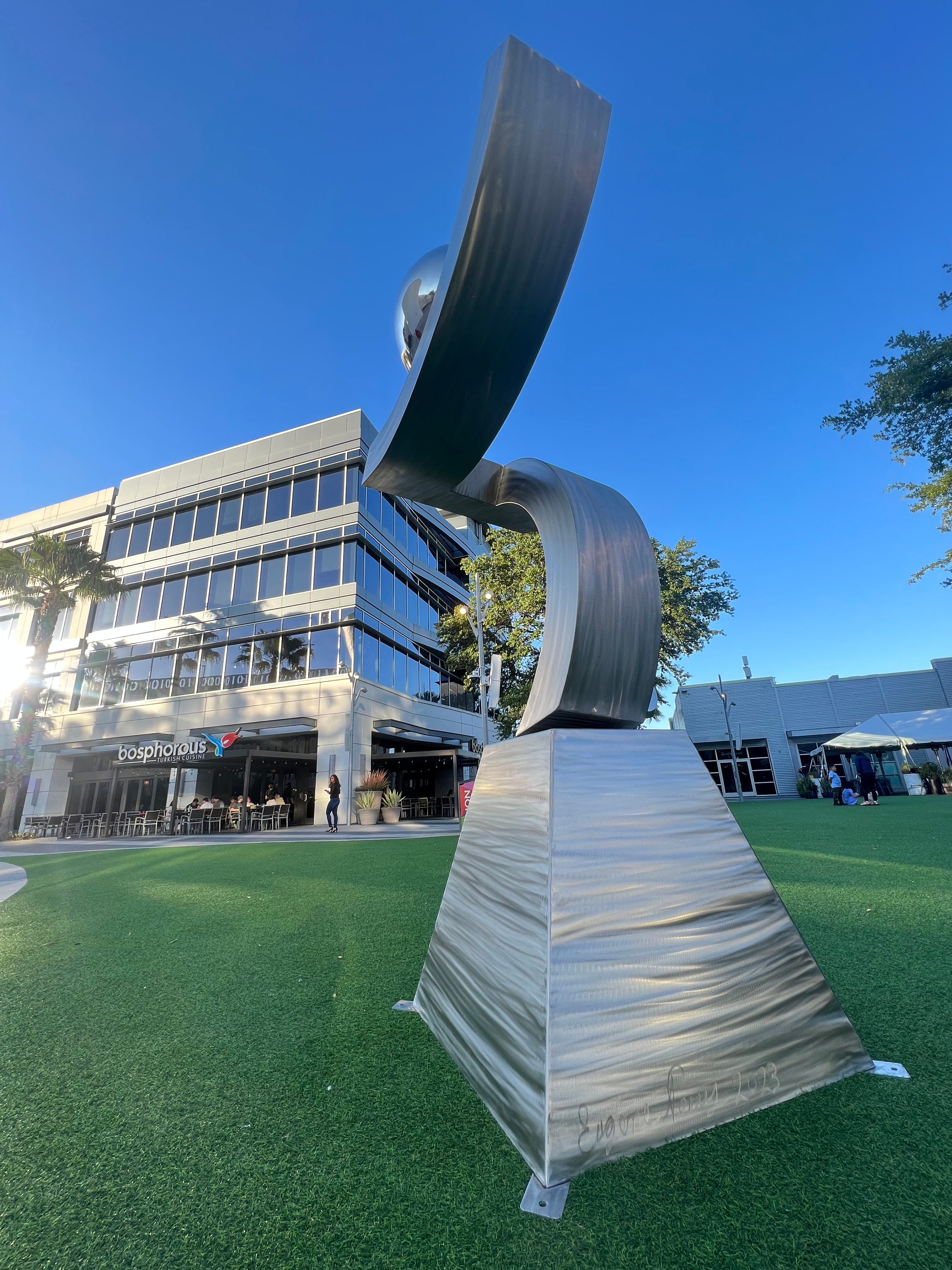 Metal Sculpture for Outdoor Garden, Large Statue in Stainless Steel, 10 ...