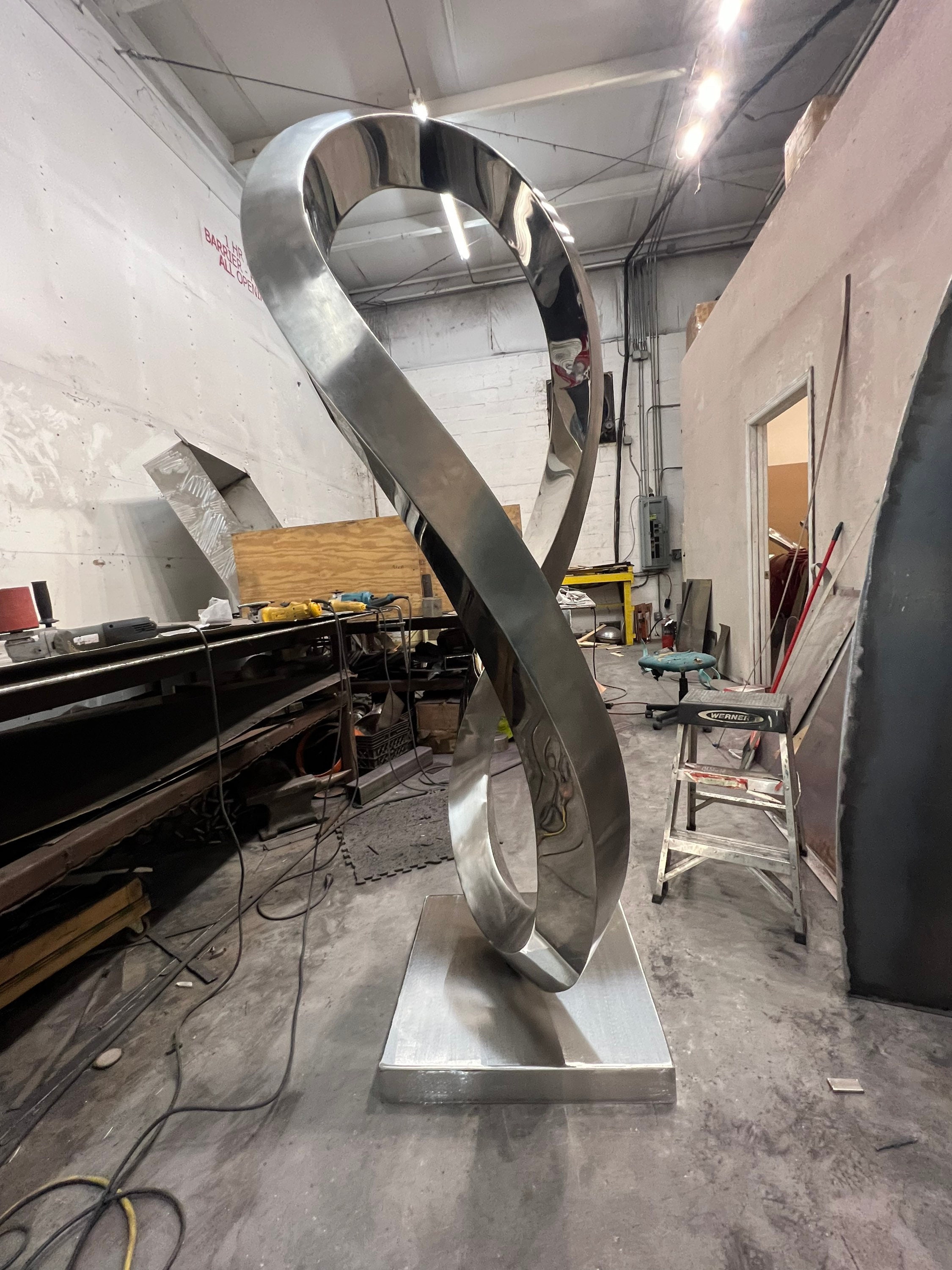 Figure Eight (contemporary Metal Art, Outdoor Yard Sculpture, Abstract ...