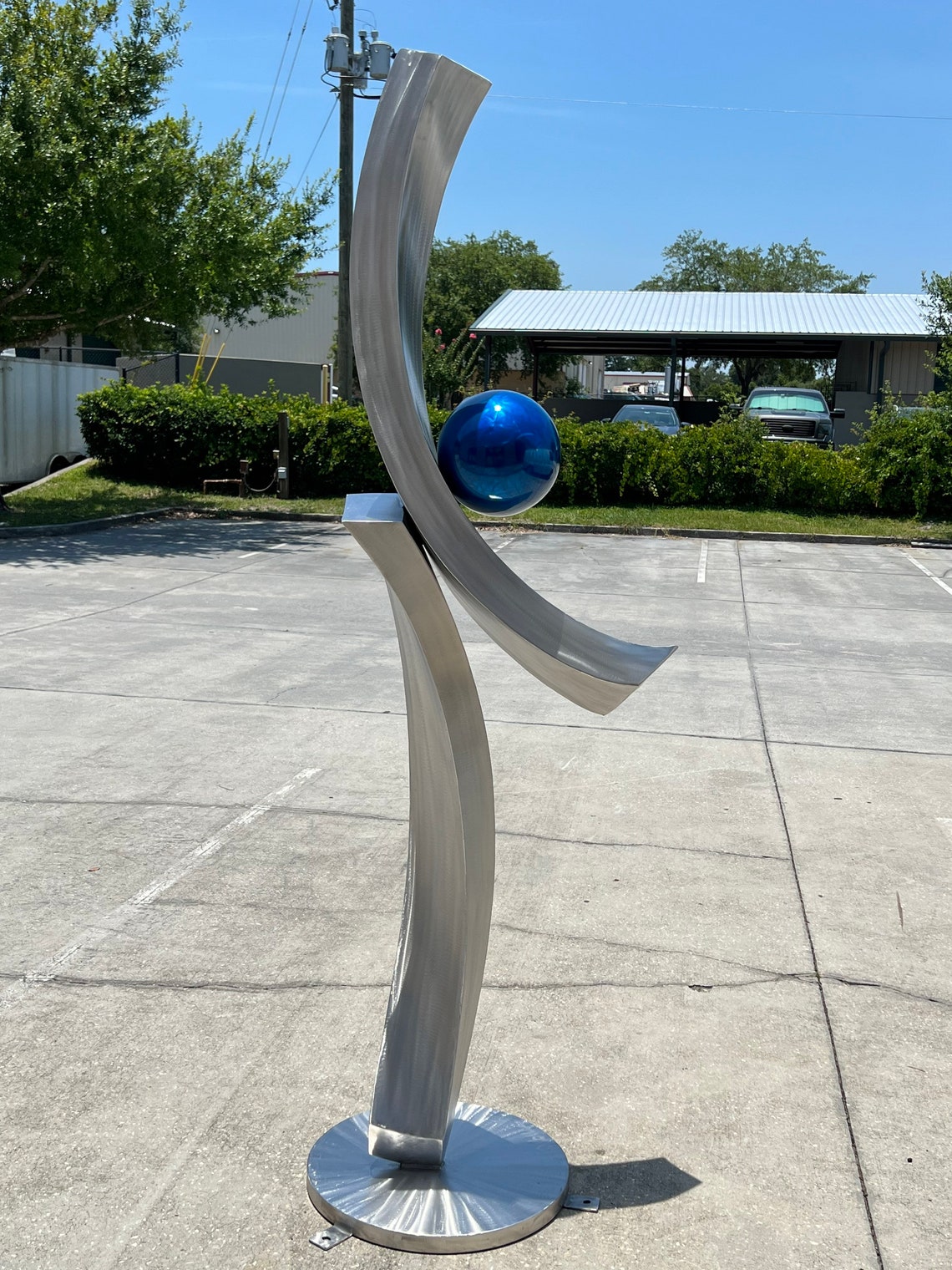 Uplift customizable Stainless Steel Sphere Sculpture With - Etsy