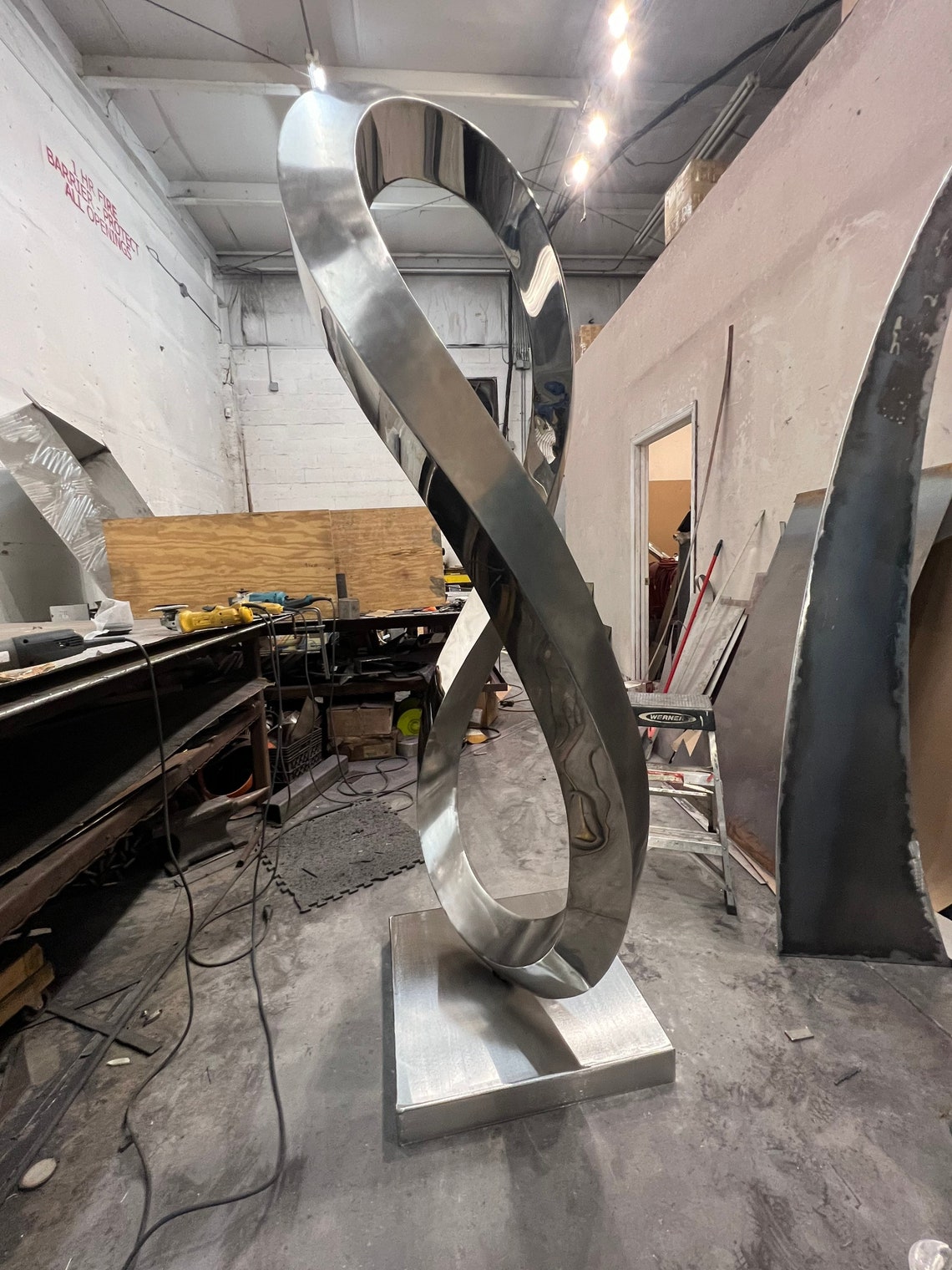 Figure Eight (contemporary Metal Art, Outdoor Yard Sculpture, Abstract ...