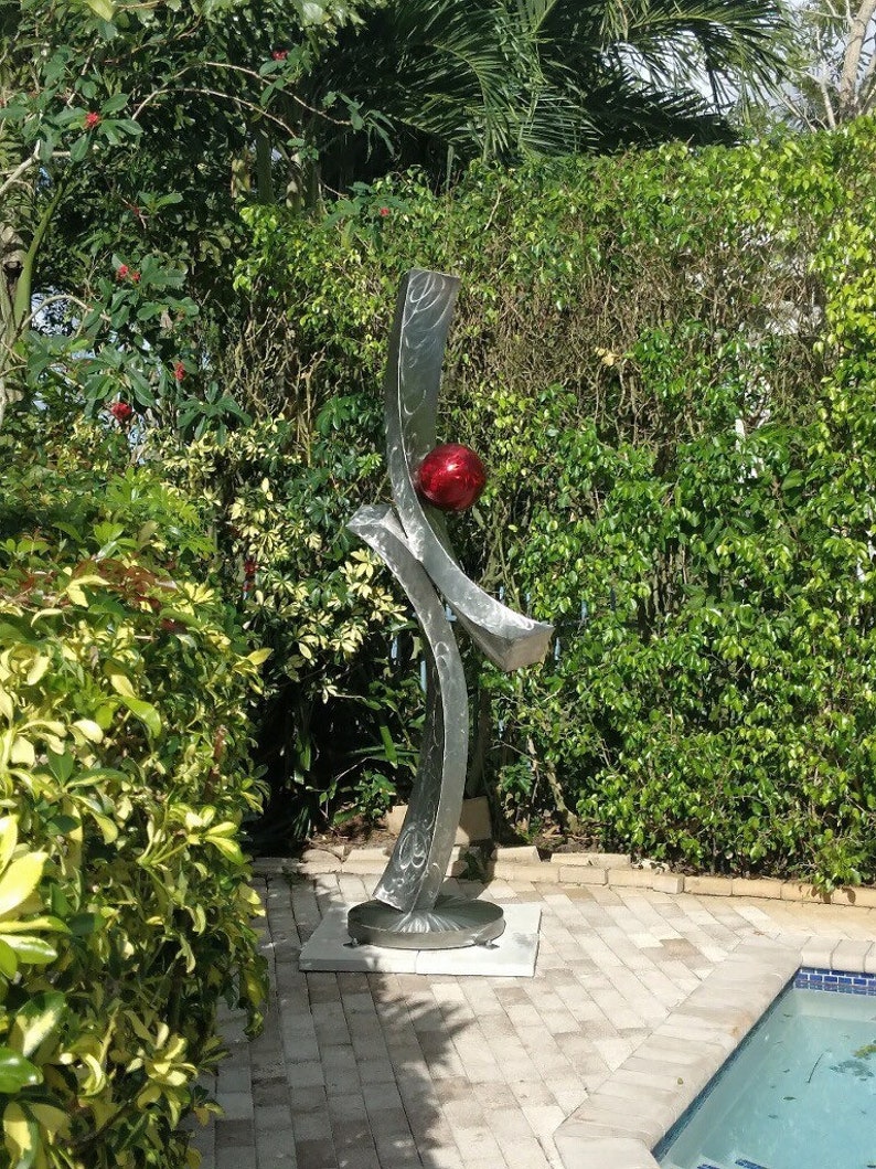 Uplift (customizable Stainless Steel Sphere Sculpture With Powder ...