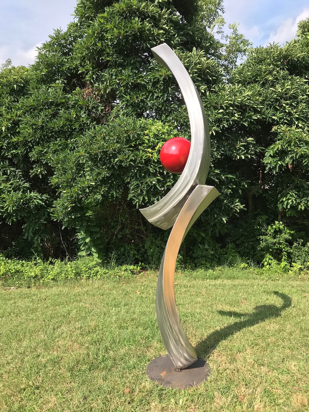 Uplift (customizable Stainless Steel Sphere Sculpture With Powder ...