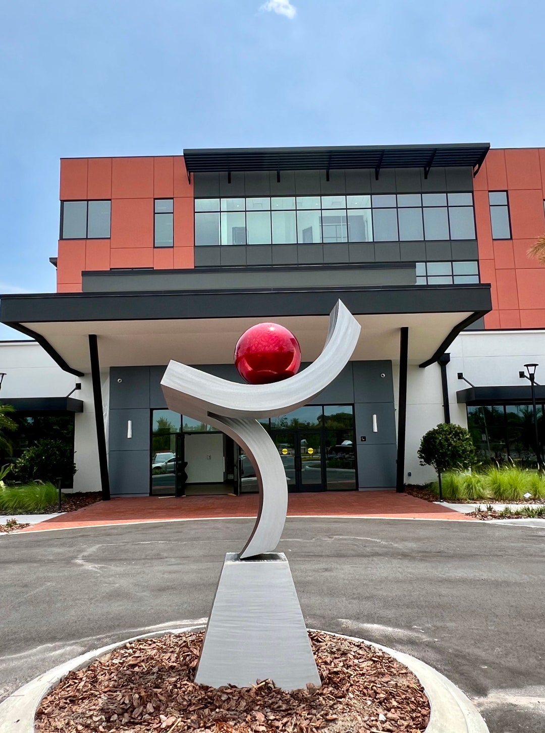 Metal Sculpture for Outdoor Garden, Large Statue in Stainless Steel, 10 ...