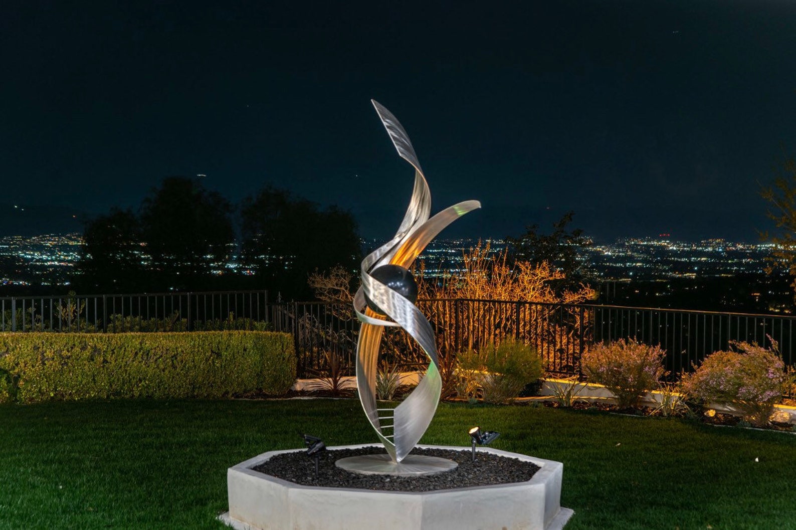 LARGE RIBBONS (contemporary Yard Sculpture, Patio Garden, or Pool ...