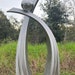 Military-grade Stainless Steel Sculpture, Large Contemporary Metal Yard ...
