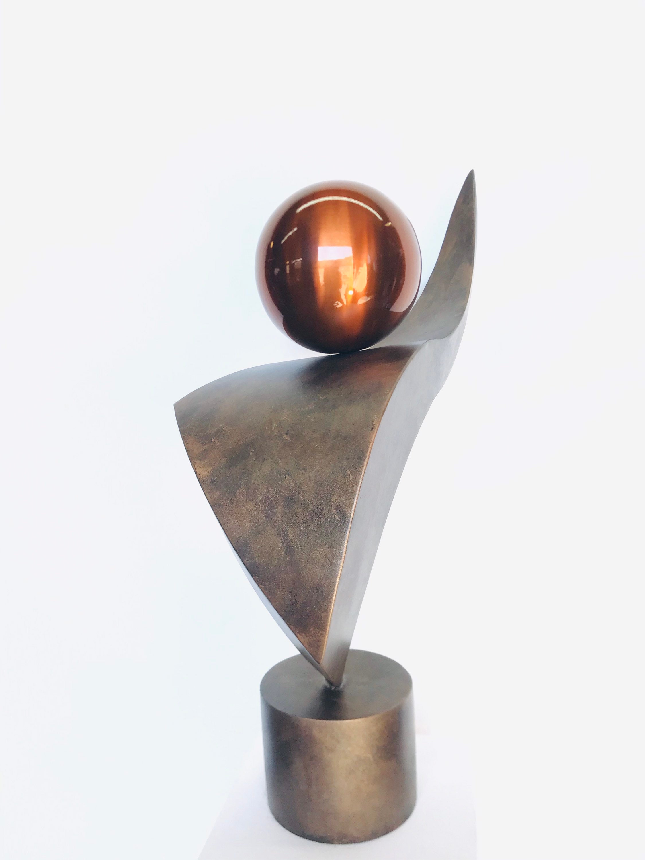 Award Trophy modern Abstract Sphere Metal Ball Sculpture - Etsy
