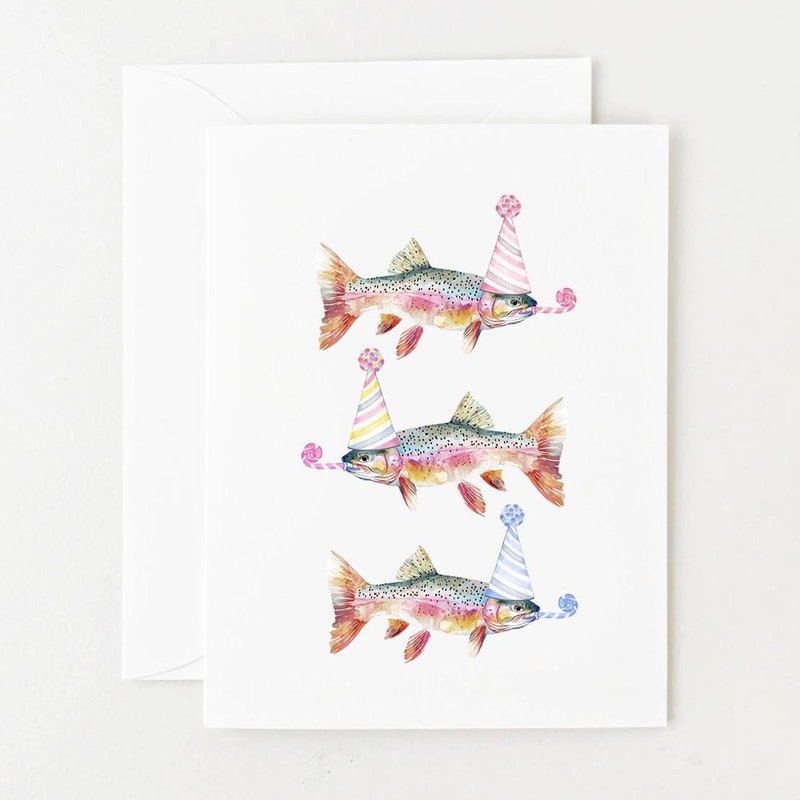 Fish Birthday Card - Etsy