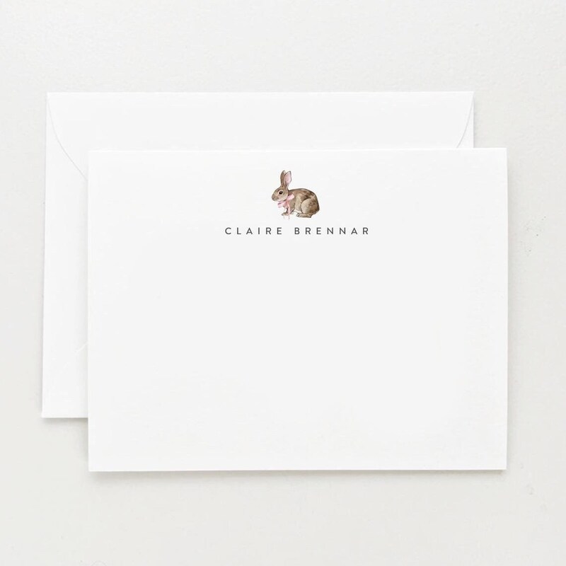 Bunny Note Cards - Etsy