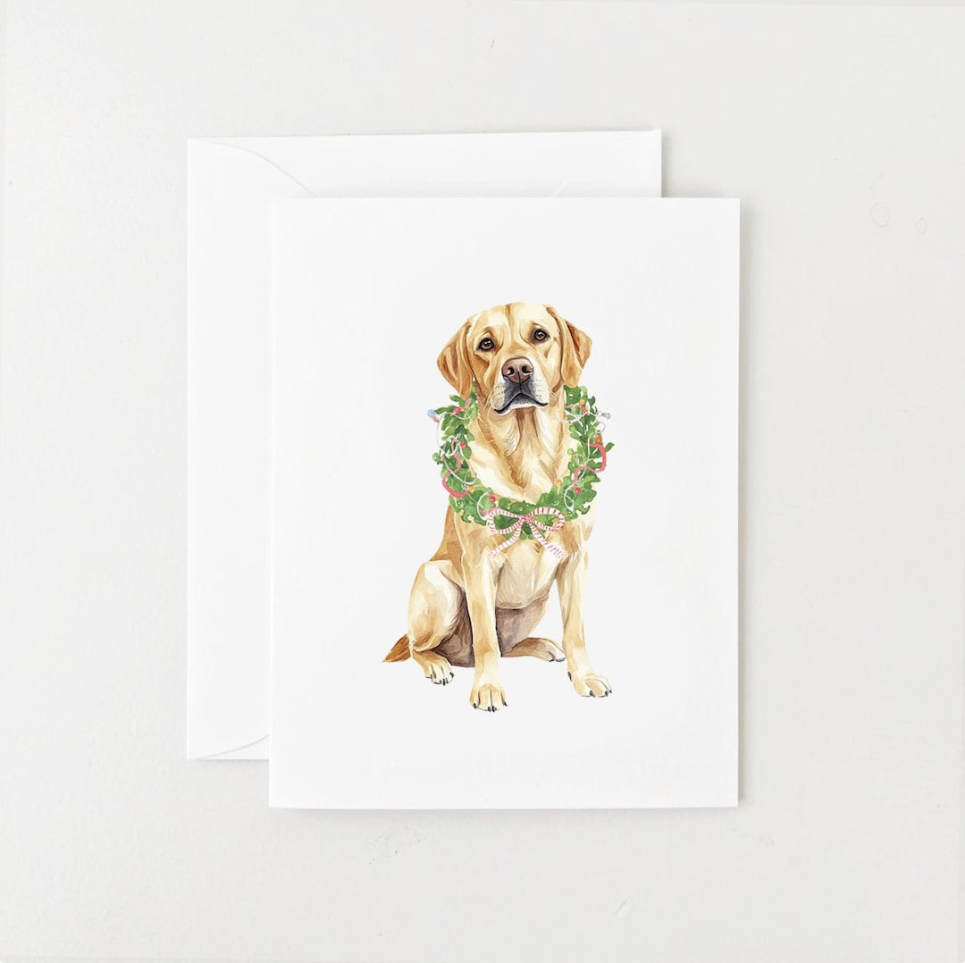 Labrador Retriever Holiday Cards, Set of 8 Christmas Card Dog With ...