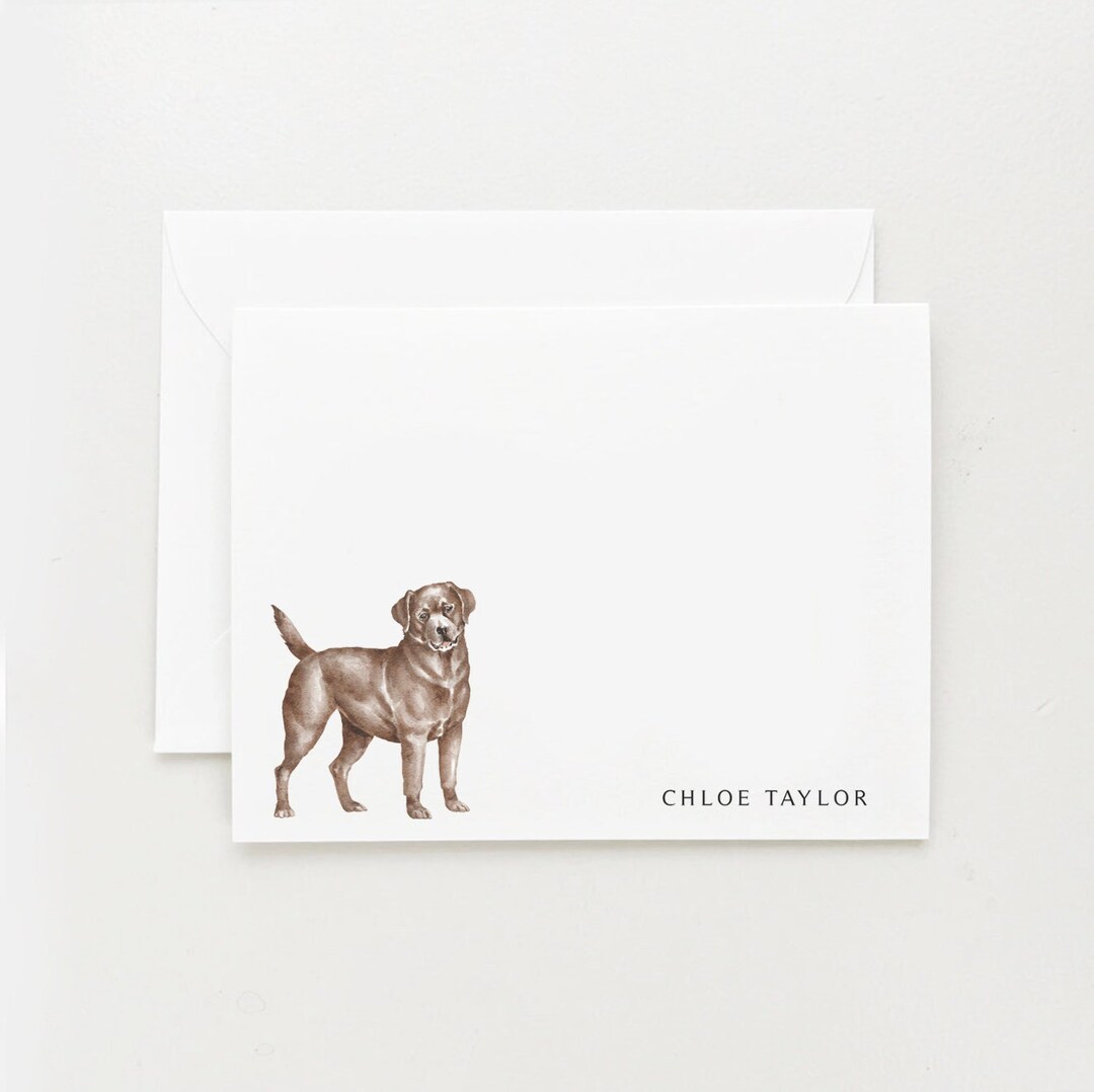 Chocolate Lab Stationery Brown Labrador Retriever Gift Set - Etsy