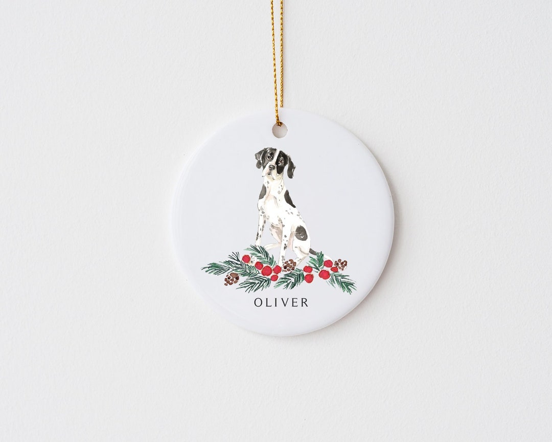 English Pointer Christmas Ornament Personalized Dog Name - Etsy
