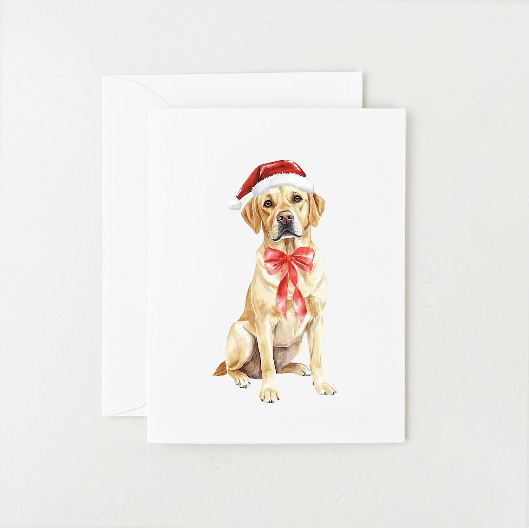Labrador Retriever Christmas Cards, Holiday Lab Dog Stationery With ...