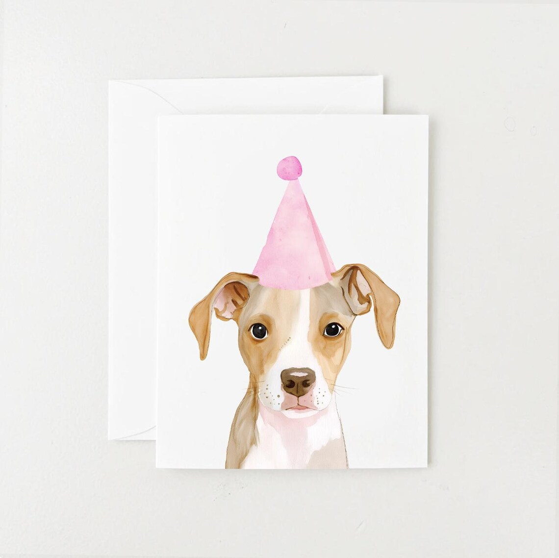 Cute Dog Birthday Card, Dog Greeting Card Set, Blank Card Birthday Gift ...