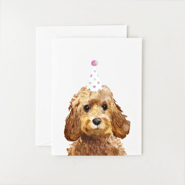 Birthday Card for a Cockapoo - Etsy