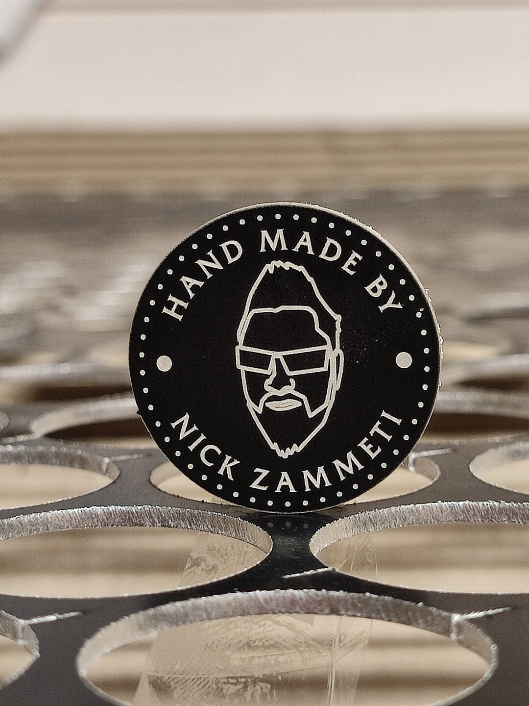 Set Laser Engraved Anodised Aluminium Labels for Marking Wooden ...