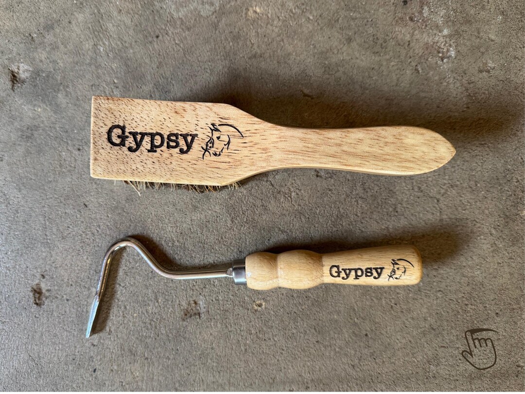 Hoof Pick and Hoof Brush Set - Custom Personalized Horse Brushes ...