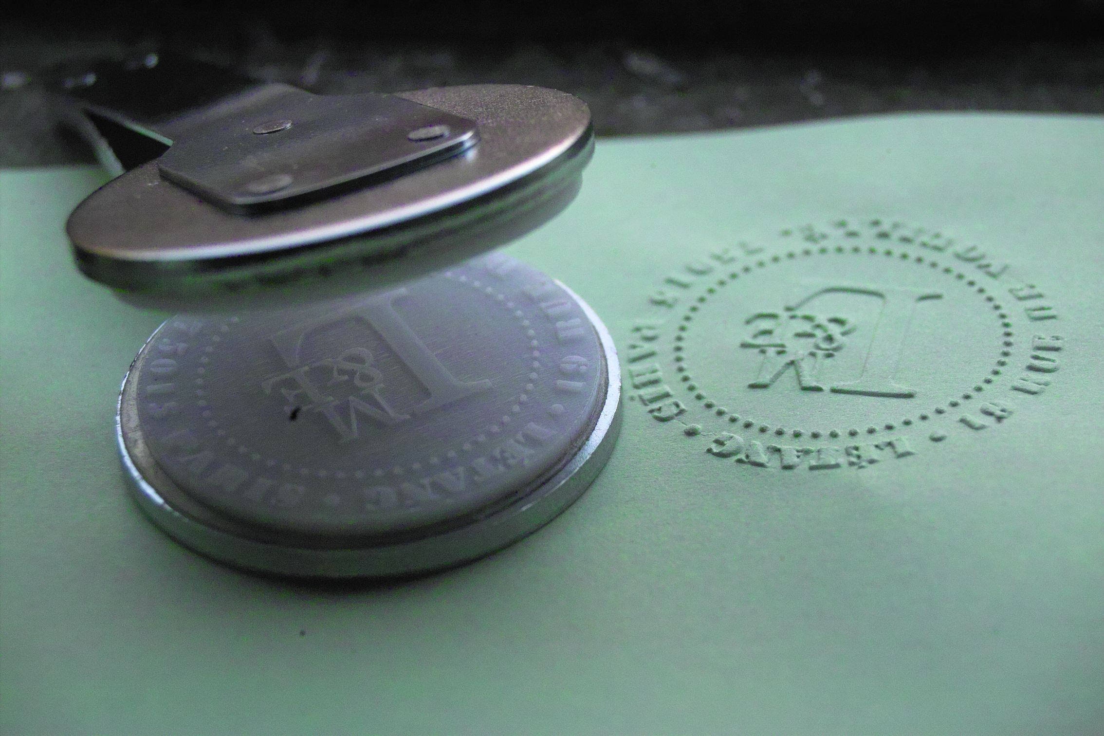 Trockensiegel - Prägestempel - Geprägtes Siegel - Ex Libris-Siegel ...