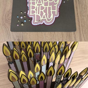 Candles Card - Age Birthday Candles Card (5” X 7”) - Candle for Every ...